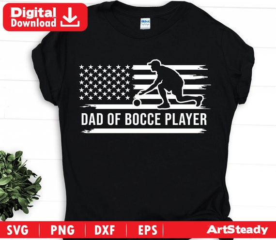 Bocce Svg Files Vintage Flag Art Mixed With a DAD Graphic - Etsy