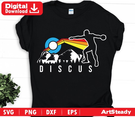 Discus Svg Files Awesome Retro Classic Graphic Arts Digital - Etsy