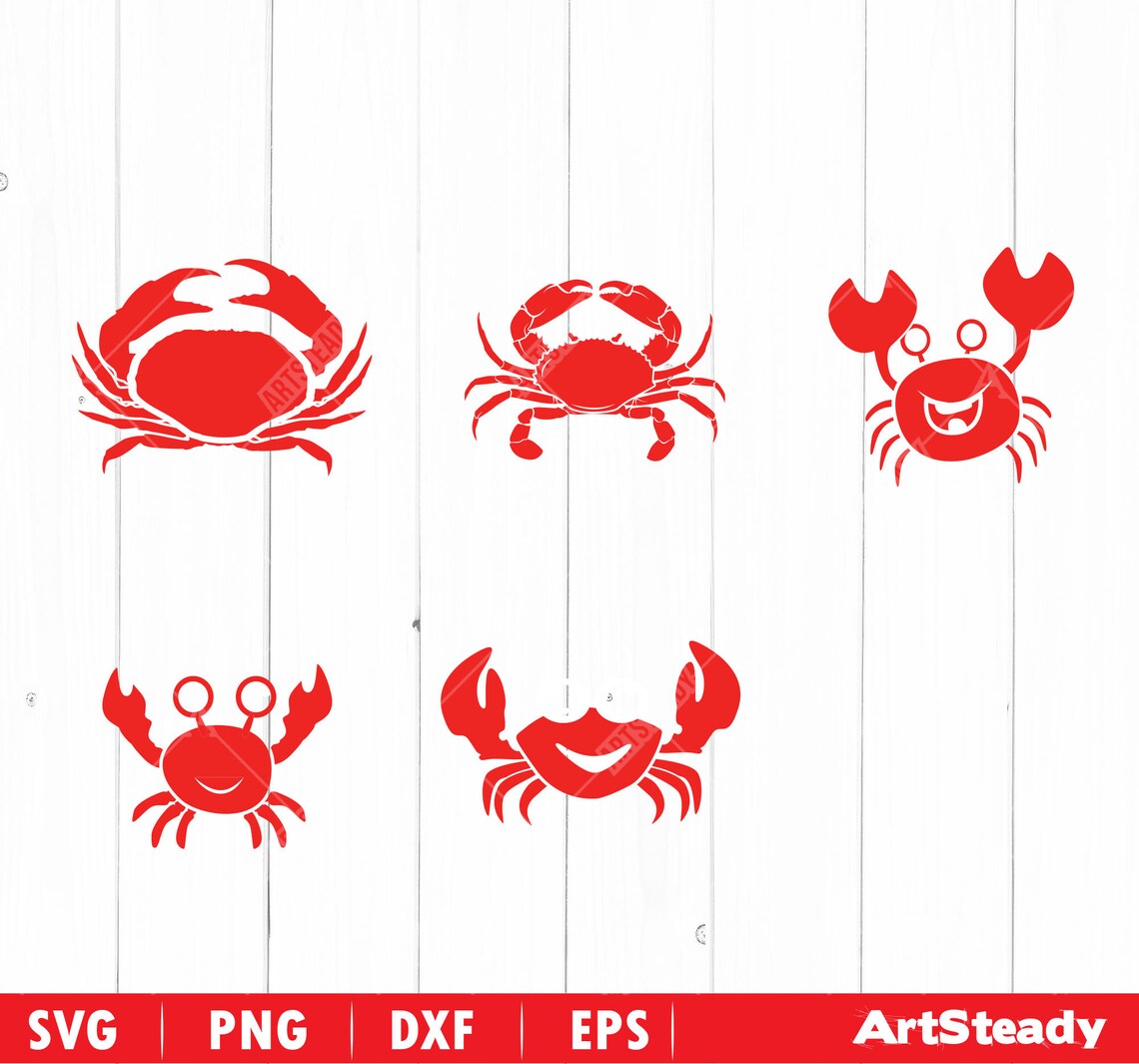 Crab Svg Files CRABS Crabbing Instant Download Silhouette - Etsy