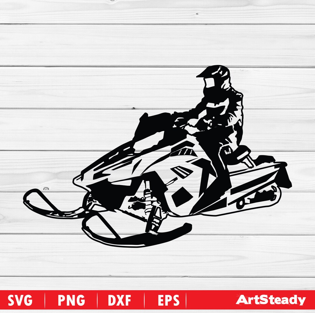 Snowmobile Svg Files Raphic Artraphic Art Snowmobiling - Etsy
