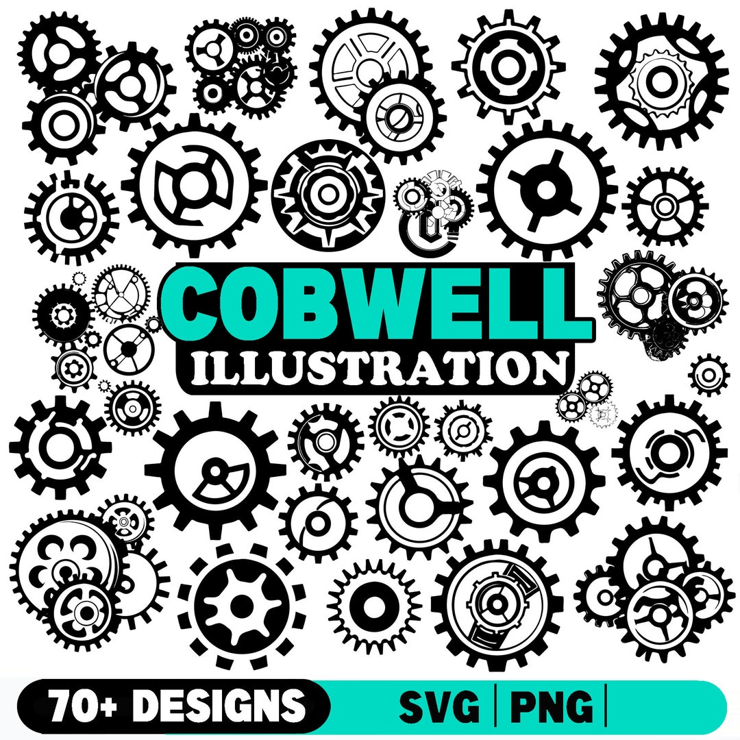 Cog Wheel Svg Bundle SVG PNG Instant Digital Downloads - Etsy UK