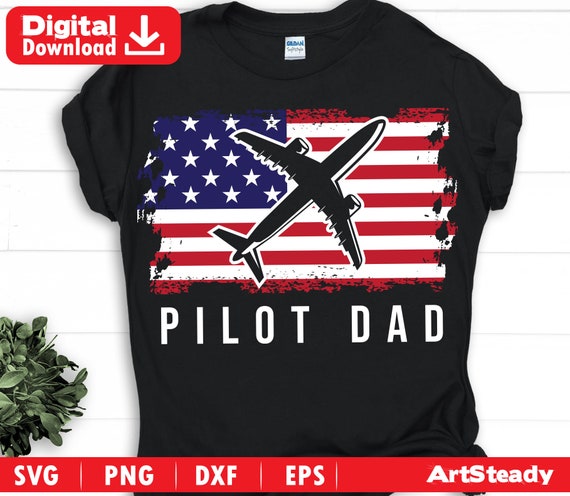 Airplane Pilot Svg Files Patriotic Flag Graphic Theme | Etsy