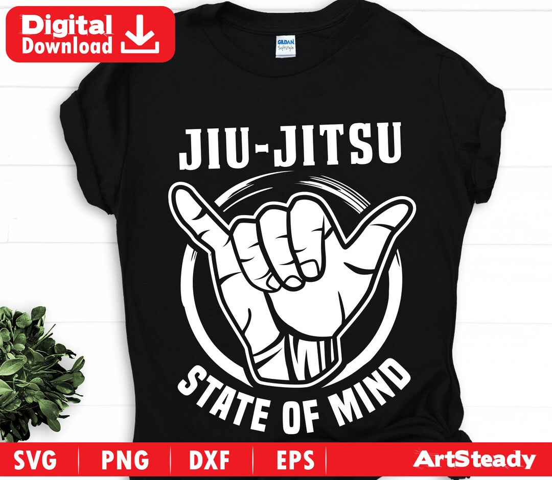 Jiu Jitsu Svg Files - Jiu Jitrsu State of Mind- Instant Digital ...