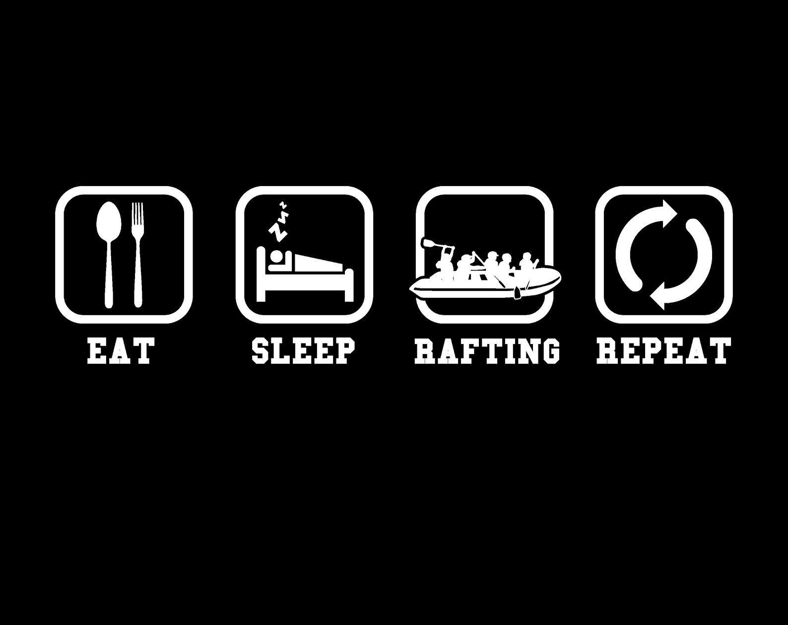 Rafting Svg Files RAFTING Eat Sleep Repeat River Rafting | Etsy