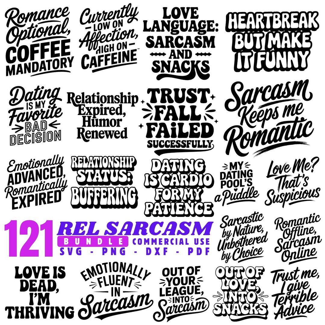Rel Sarcasm Svg Png Pdf & Dxf Bundle Funny Religious Sarcasm Designs ...