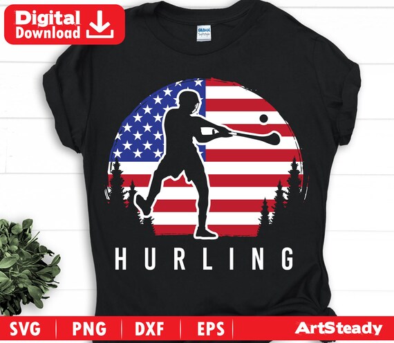Hurling Svg Files Hurling Art Cool Graphic of Sunset and | Etsy