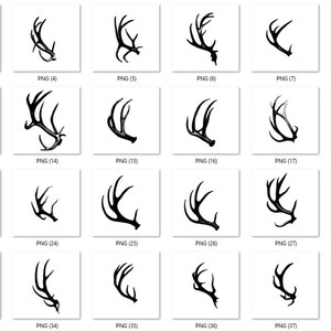 Shed Antler Bundle SVG, PNG Instant Digital Downloads - Etsy
