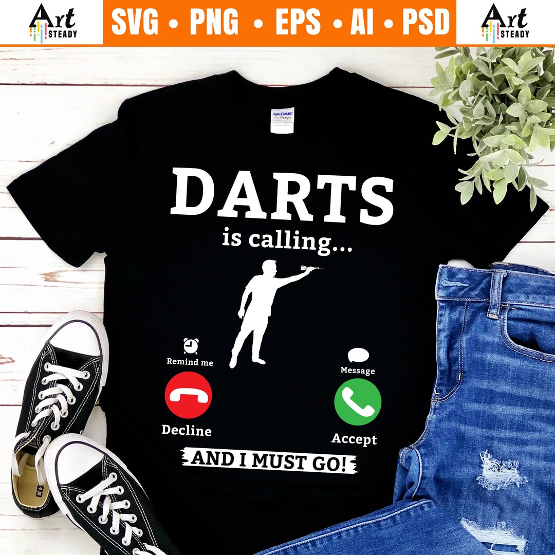 Darts Svg Files - DARTS IS CALLING Darts Player Graphic Digital ...