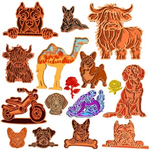 2140 MULTI LAYER Laser Cut Files Dxf, Svg, Eps & Pdf Mega Bundle Pack ...