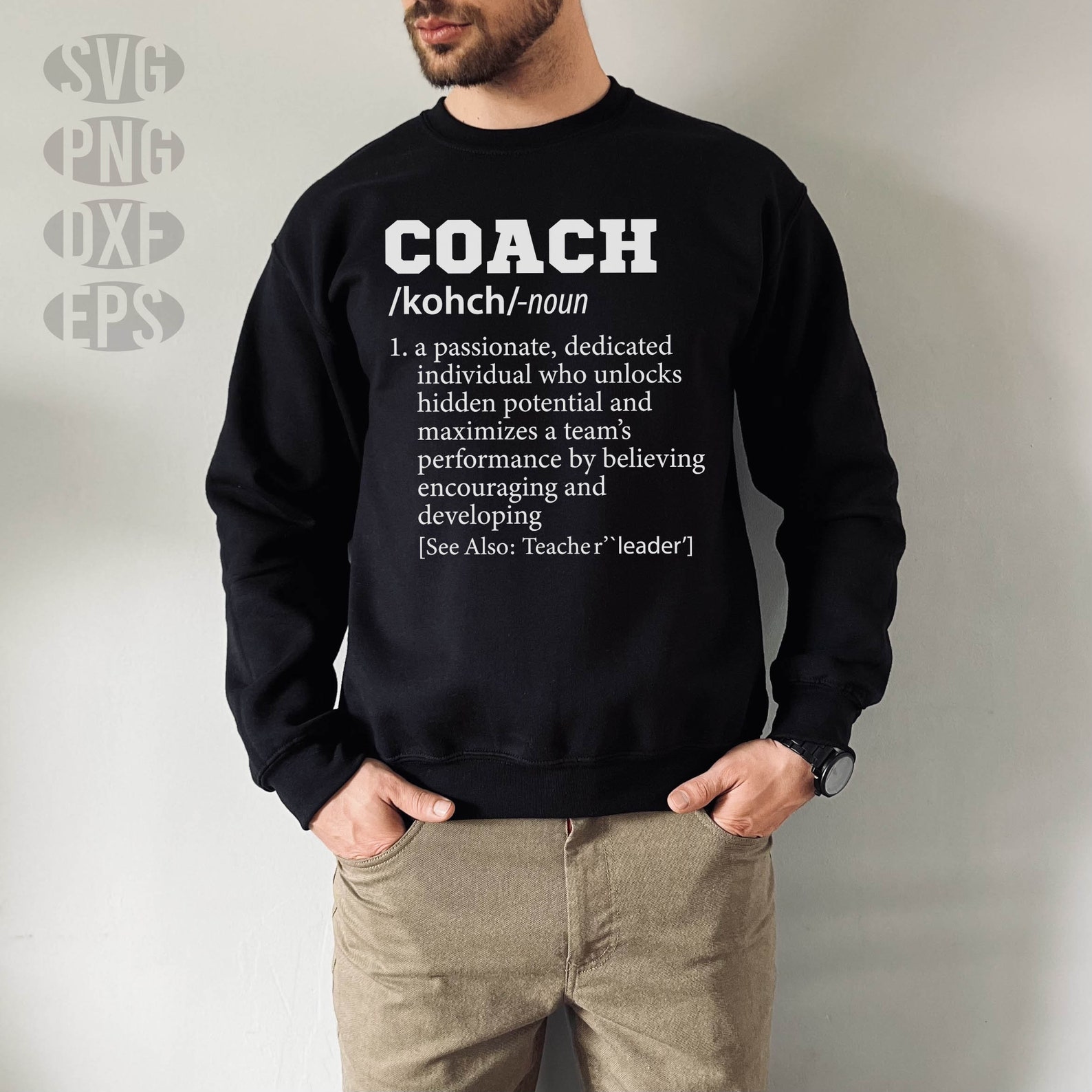 Coach Svg Files - Funny Coach Definition Coaches Sports Svg Instant ...
