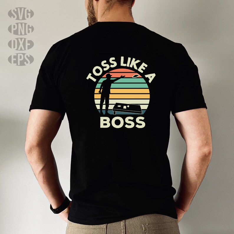 Cornhole Svg Files Toss Like a Boss Funny Memes Retro Style - Etsy