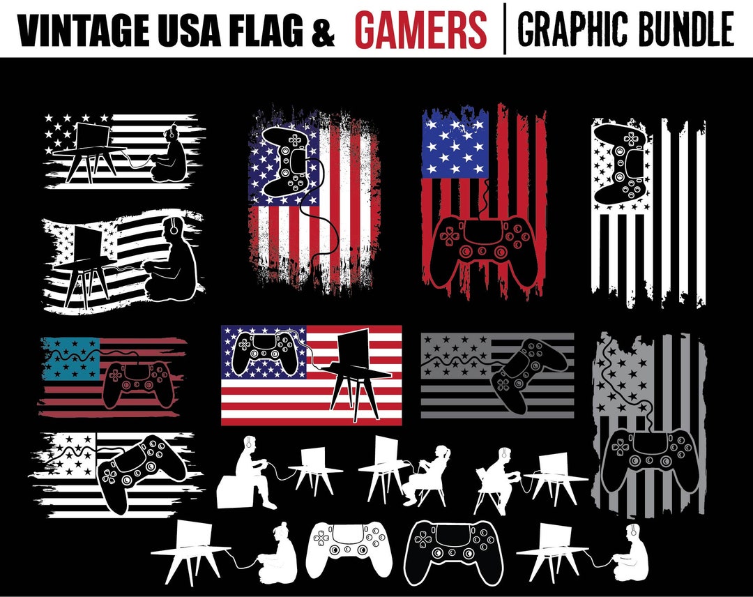 Gamer Svg Files GAMERS FLAG BUNDLE Video Game Gaming Svg - Etsy