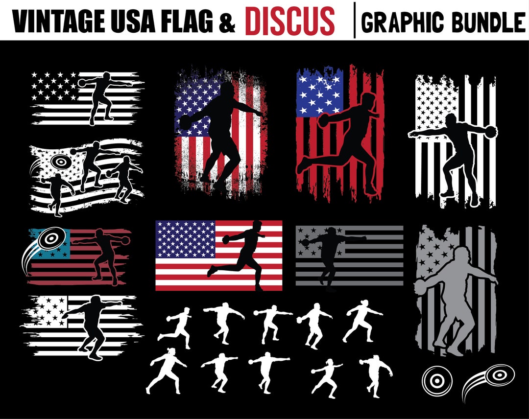 Discus Svg Dxf Pdf Png Jpeg Bundle | Discus Throw Svg | Sports Athlete ...