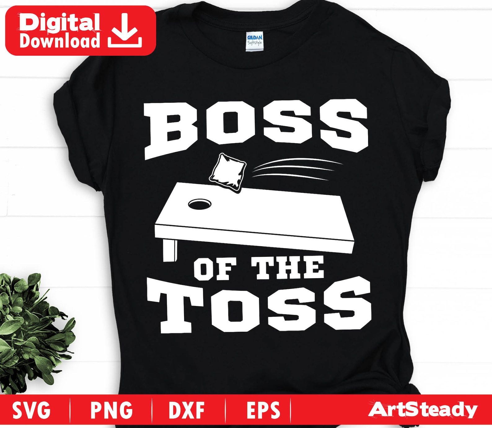 Cornhole Svg Files Boss of the Toss Cool Drawing Theme of a - Etsy