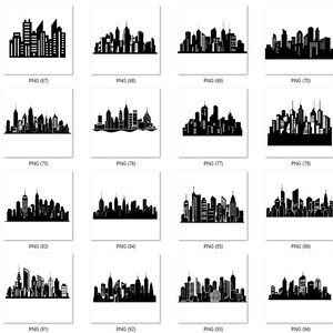 Cityscape Bundle SVG, PNG Instant Digital Downloads - Etsy