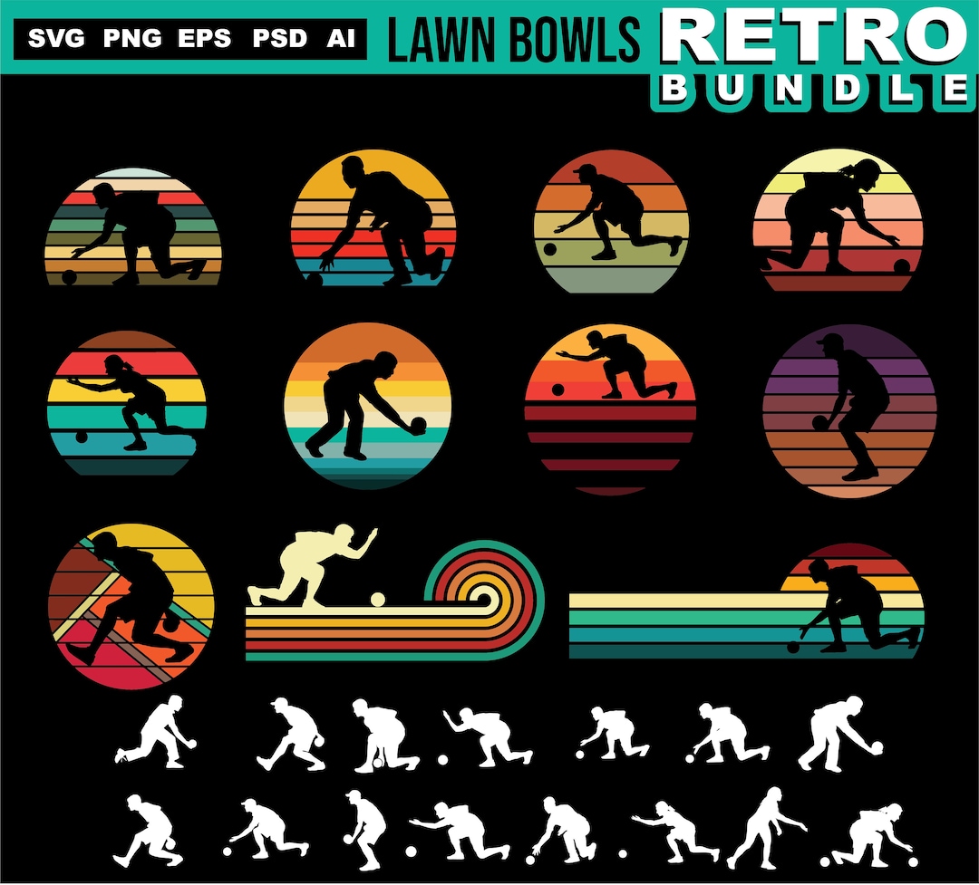 Lawn Bowls Svg Files - RETRO BUNDLE Lawn Bowler Sports Instant Digital ... Lawn Bowls Svg Files - RETRO BUNDLE Lawn Bowler Sports Instant Digital ...