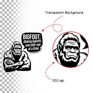 Bigfoot Sarcastic SVG Bundle | Funny Bigfoot Dxf Designs | Cricut ...