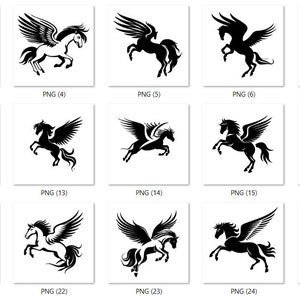 Pegasus Svg, Bundle SVG, PNG Instant Digital Downloads - Etsy