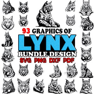 Lynx Bundle SVG, Png, Dxf, Pdf Instant Digital Downloads - Etsy