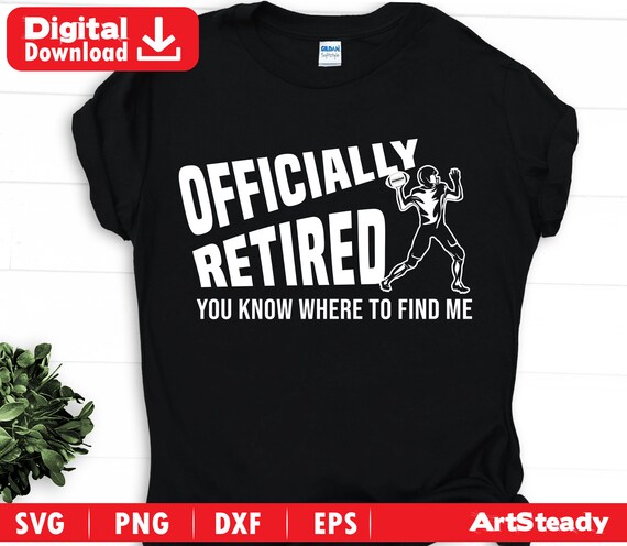 American Football Svg Files Officially Retired Art-11 - Etsy