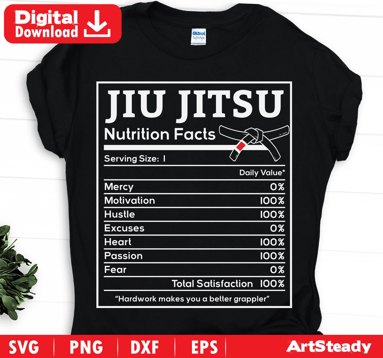 Jiu Jitsu Svg Files Jiujitsu NUTRITION FACTS Art Instant - Etsy