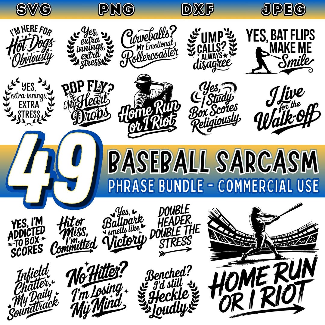 Laser Cut or Engraved Files Baseball Sarcasm Laser Cut Files | Funny ...
