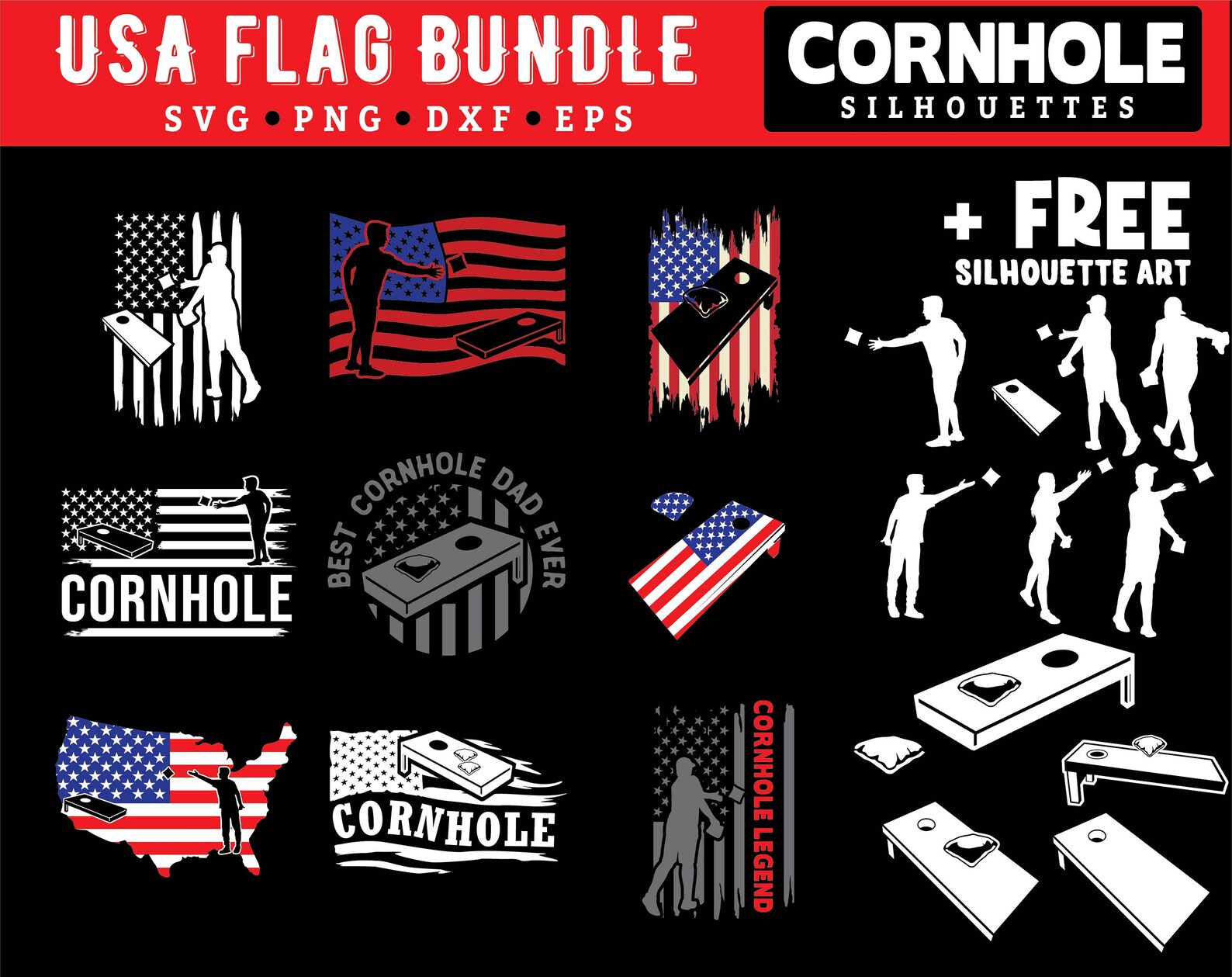Cornhole SVG Bundle Corn Hole Game Board Bean Bag Toss Cricut ( Instant ...