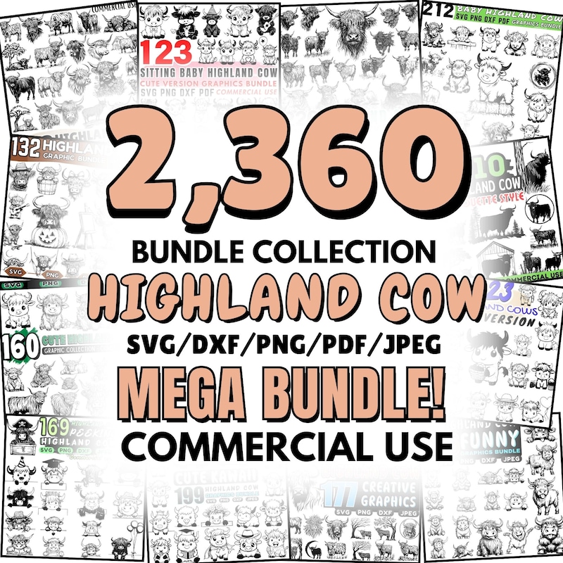 Mega Cow Patterns - Etsy