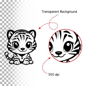 Chibi Wild Animals Svg Dxf Png Pdf Jpeg Bundle Instant Digital ...
