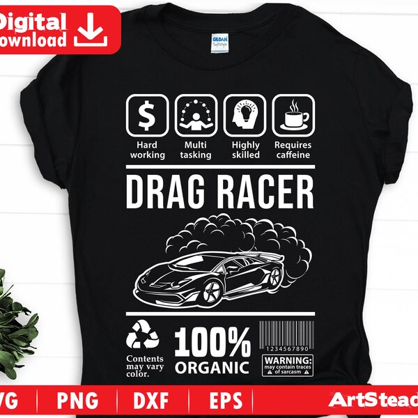 Drag Racing Svg - Etsy