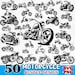 Motorcycle Bundle SVG, PNG Instant Digital Downloads - Etsy Canada