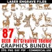 Deer Buck Engraving Files | Buck Silhouette DXF | Hunting Plaque ...