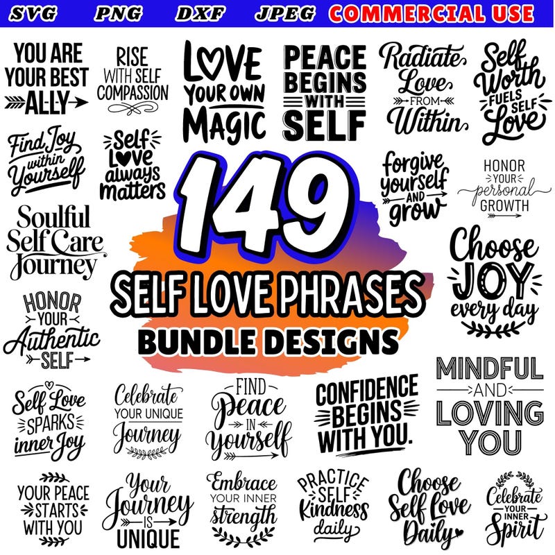 Self Care Svg - Etsy