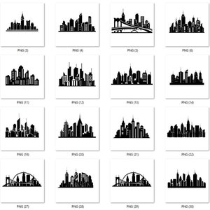 Cityscape Bundle SVG, PNG Instant Digital Downloads - Etsy