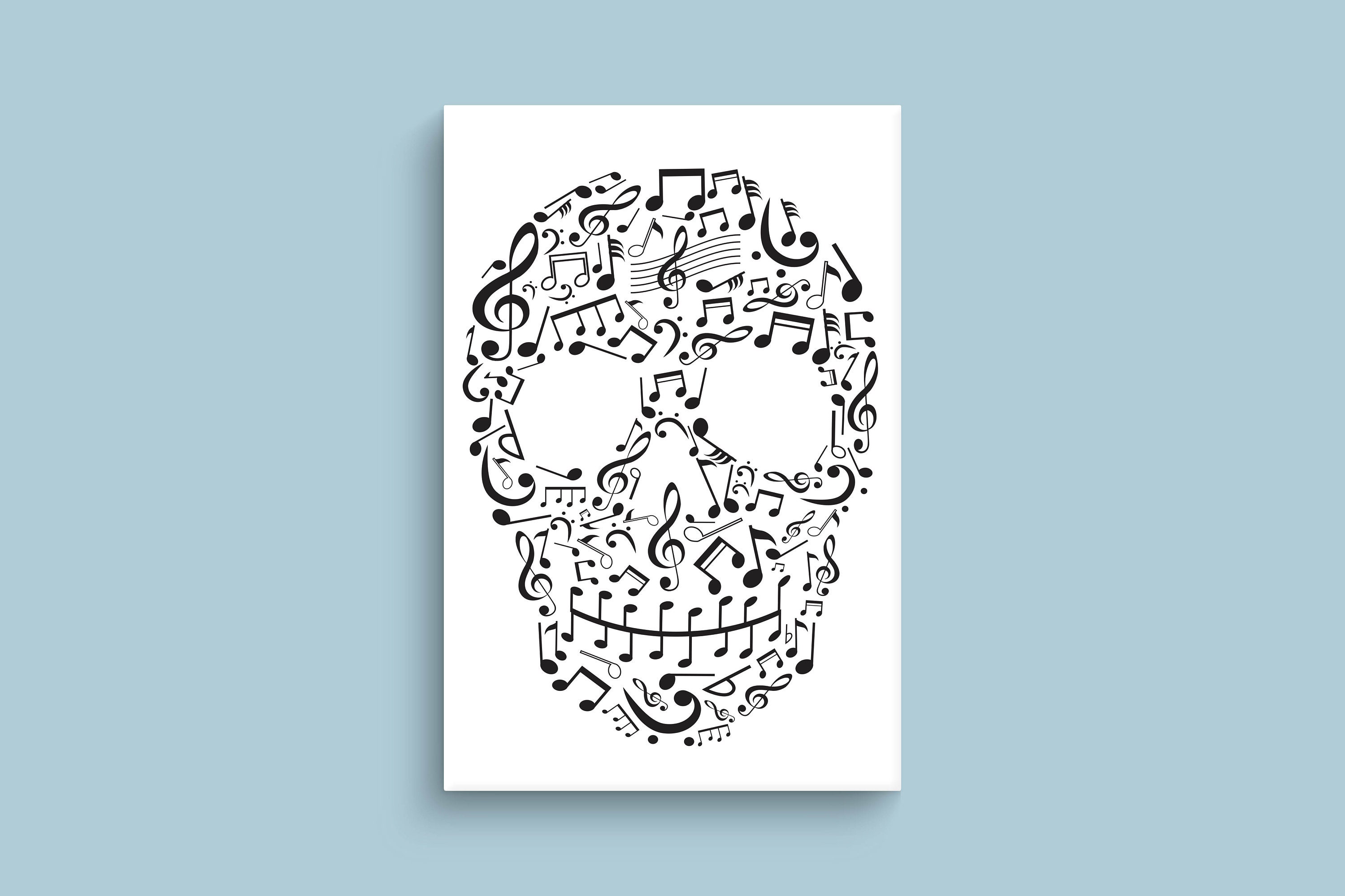 Prints Wall Hangings Home Décor Musical Notes png files Digital ...