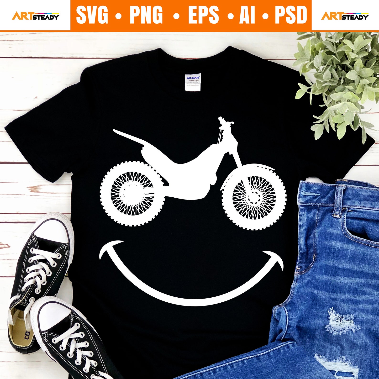 Motorcycle trials racing svg smiley art motorbike or | Etsy