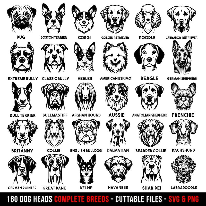 Dog Svg Files - Etsy