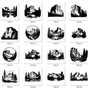 Yosemite National Park Bundle SVG, PNG Instant Digital Downloads - Etsy