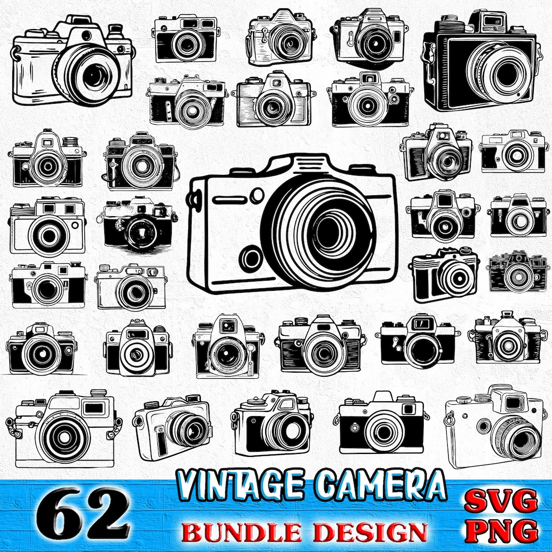 Vintage Camera Svg Bundle SVG PNG Instant Digital Downloads - Etsy Canada