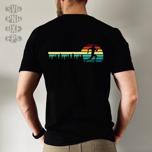 Running Svg Files Sunset Retro Style Graphic Theme, Fitness Gym ...