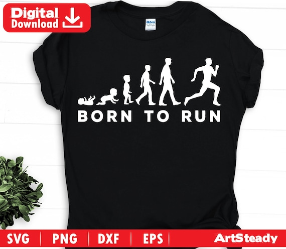Running Svg Files Funny Human Evolution Graphic Arts Fitness - Etsy
