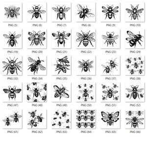 Bee Insect Bundle SVG, Png, Dxf, Pdf Instant Digital Downloads - Etsy