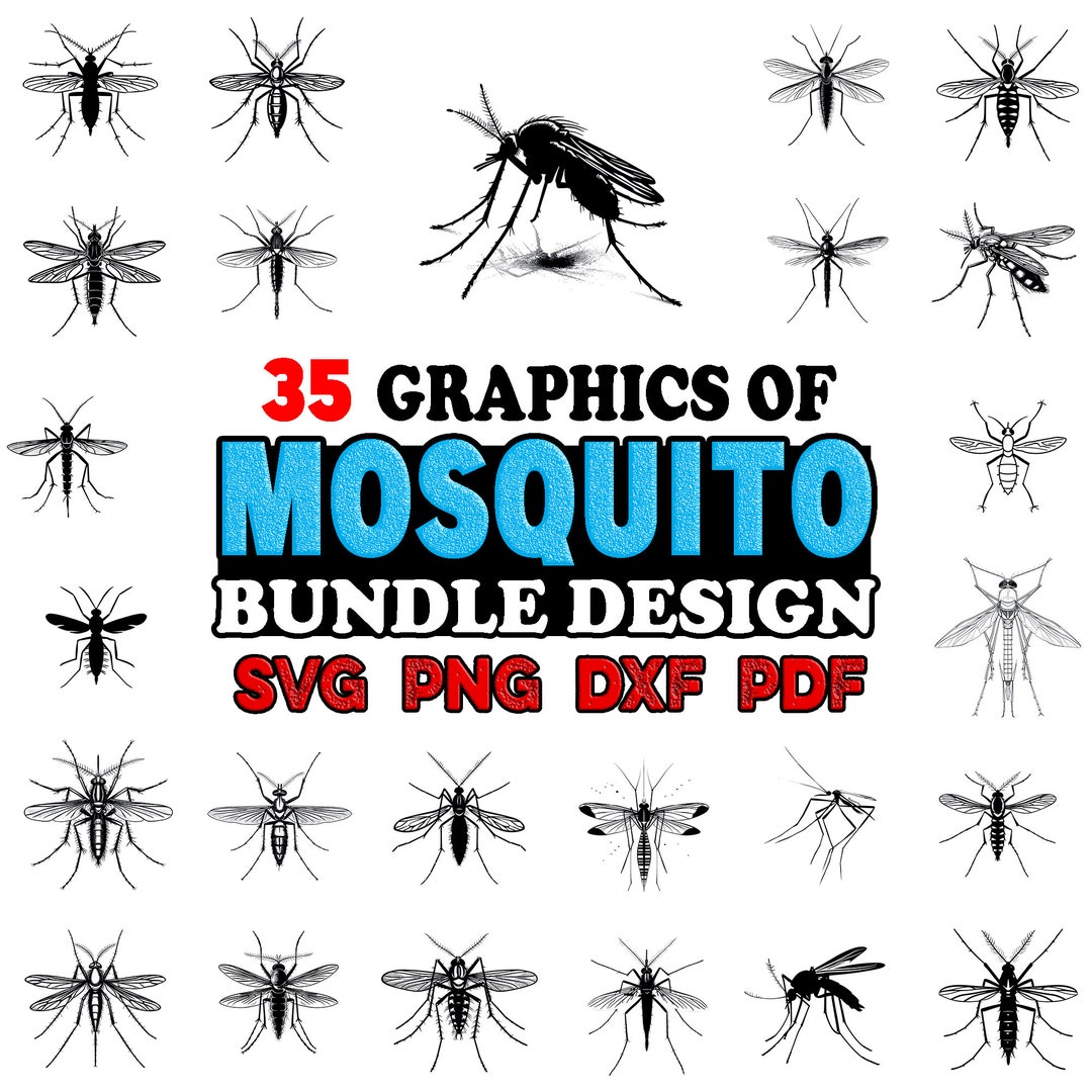 Mosquito Bundle SVG, Png, Dxf, Pdf Instant Digital Downloads - Etsy