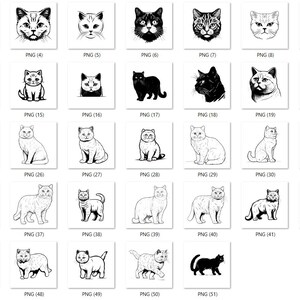 British Shorthair Cat Bundle SVG, Png, Dxf, Pdf Instant Digital ...