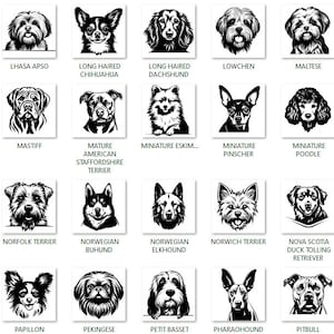 Laser Cut Bundle Dogs Faces SVG PNG - Complete Breeds Puppy Dog Lover ...