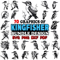 Kingfisher SVG, Kingfisher Png, Kingfisher for Cricut, Beautiful Bird ...