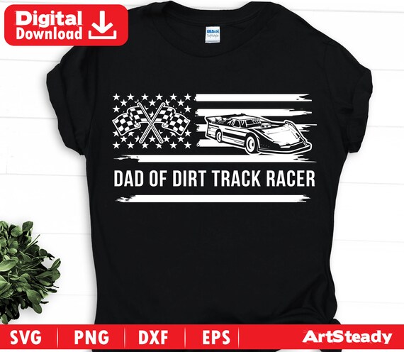 Dirt Track Racing Svg Files Vintage Flag Art Mixed With a - Etsy