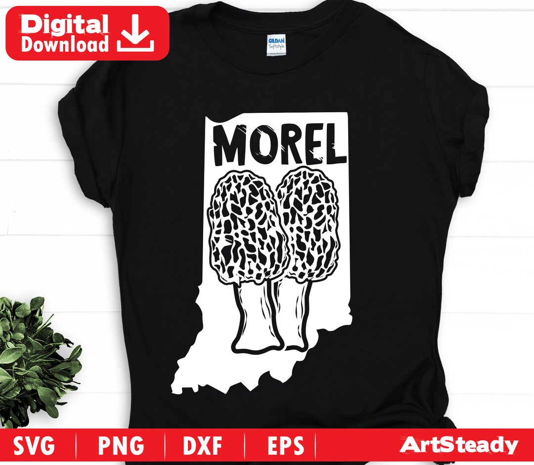 Morel Mushroom Svg Morel Aesthetic Map Mycologist Morel - Etsy