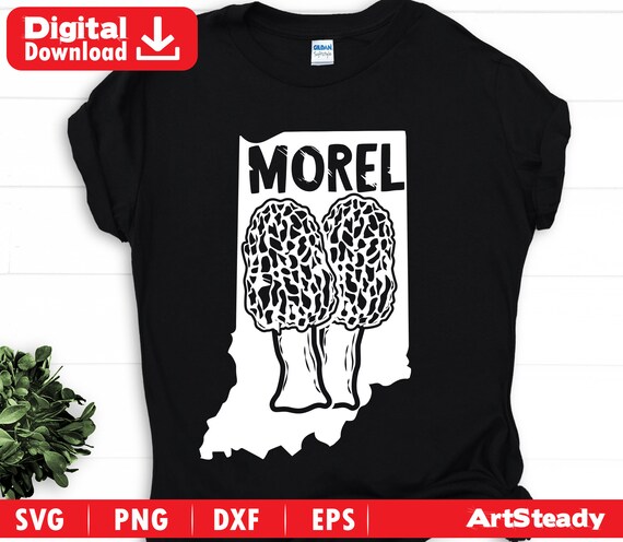 Morel Mushroom Svg Morel Aesthetic Map Mycologist Morel | Etsy