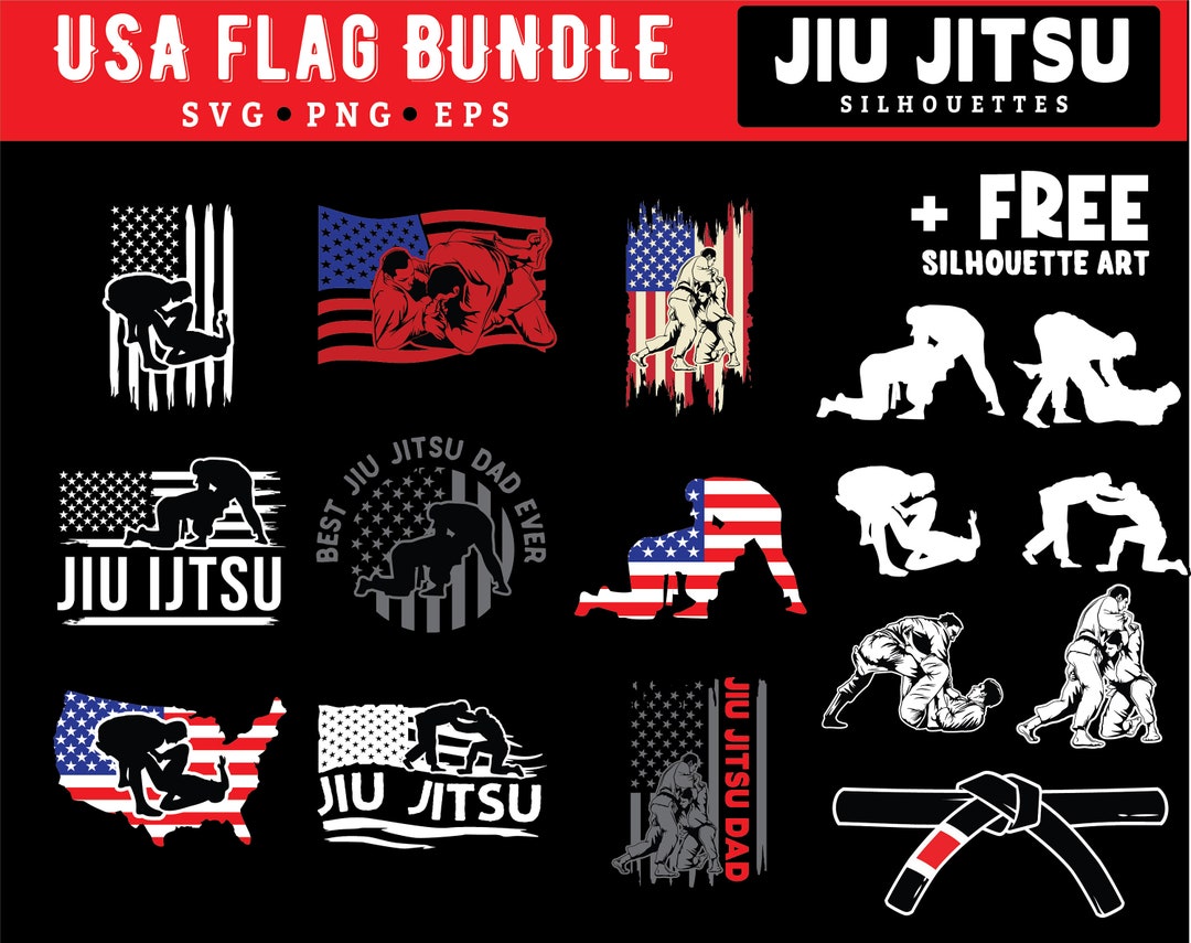 Jiu Jitsu Svg Files Graphic Bundle Theme Instant Digital - Etsy